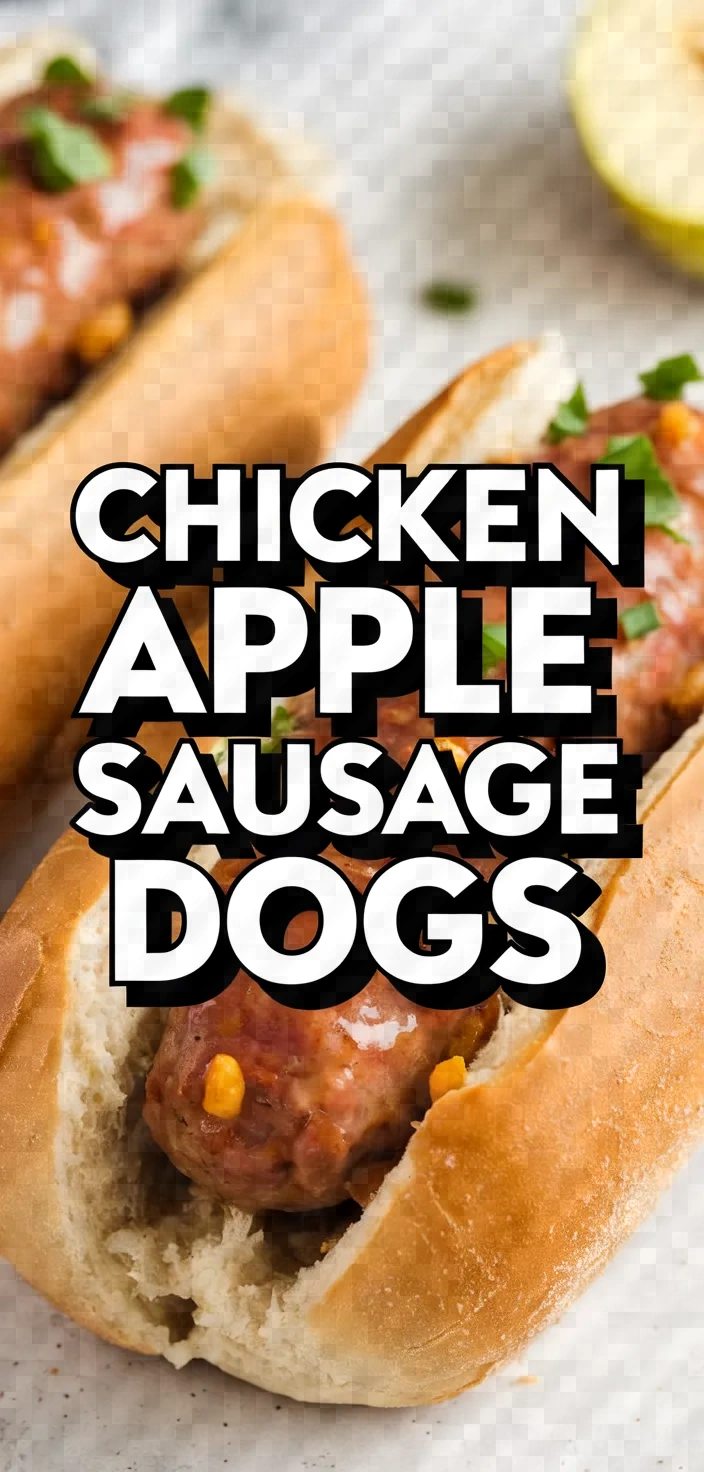 Chicken Apple Sausage Breakfast Hot Dogs Recipe - comforteatshub.com
