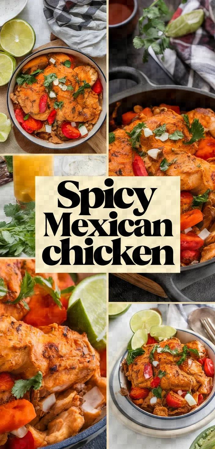 Spicy Mexican Chicken Recipe - comforteatshub.com