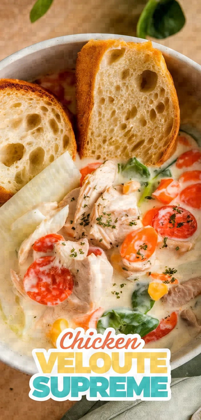 Chicken Veloute Supreme Recipe - comforteatshub.com