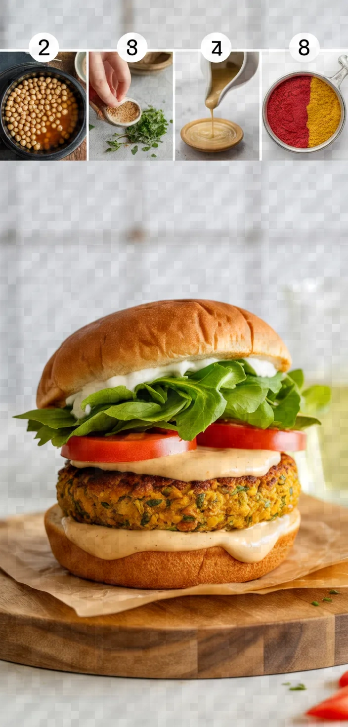 Falafel Burger Recipe - comforteatshub.com