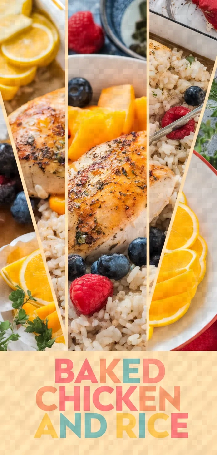 Oven Baked Chicken With Rice And Fruit Recipe - comforteatshub.com