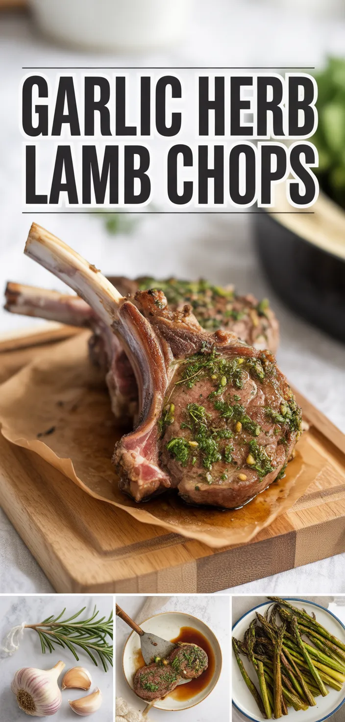 Easy Garlic & Herb Crusted Lamb Chops Recipe - comforteatshub.com