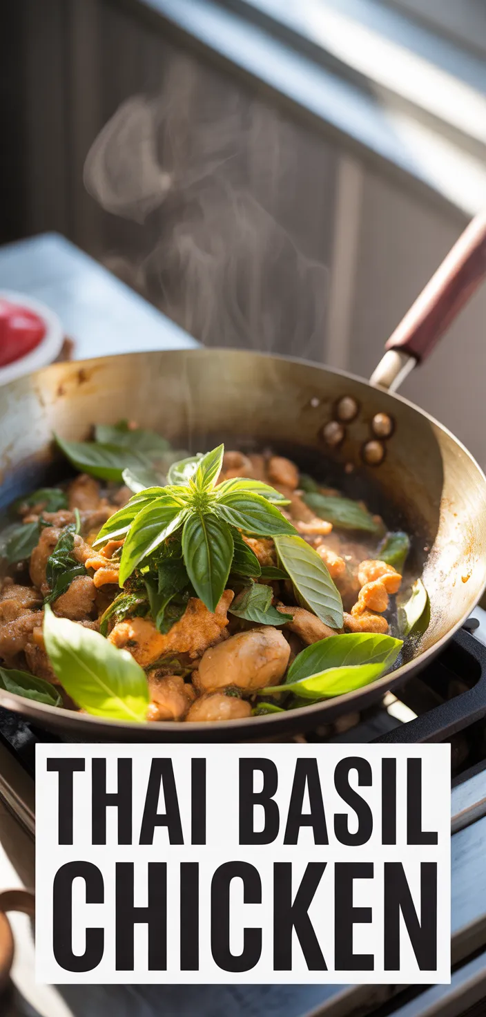 Spicy Thai Basil Chicken (Pad Krapow Gai) Recipe - comforteatshub.com