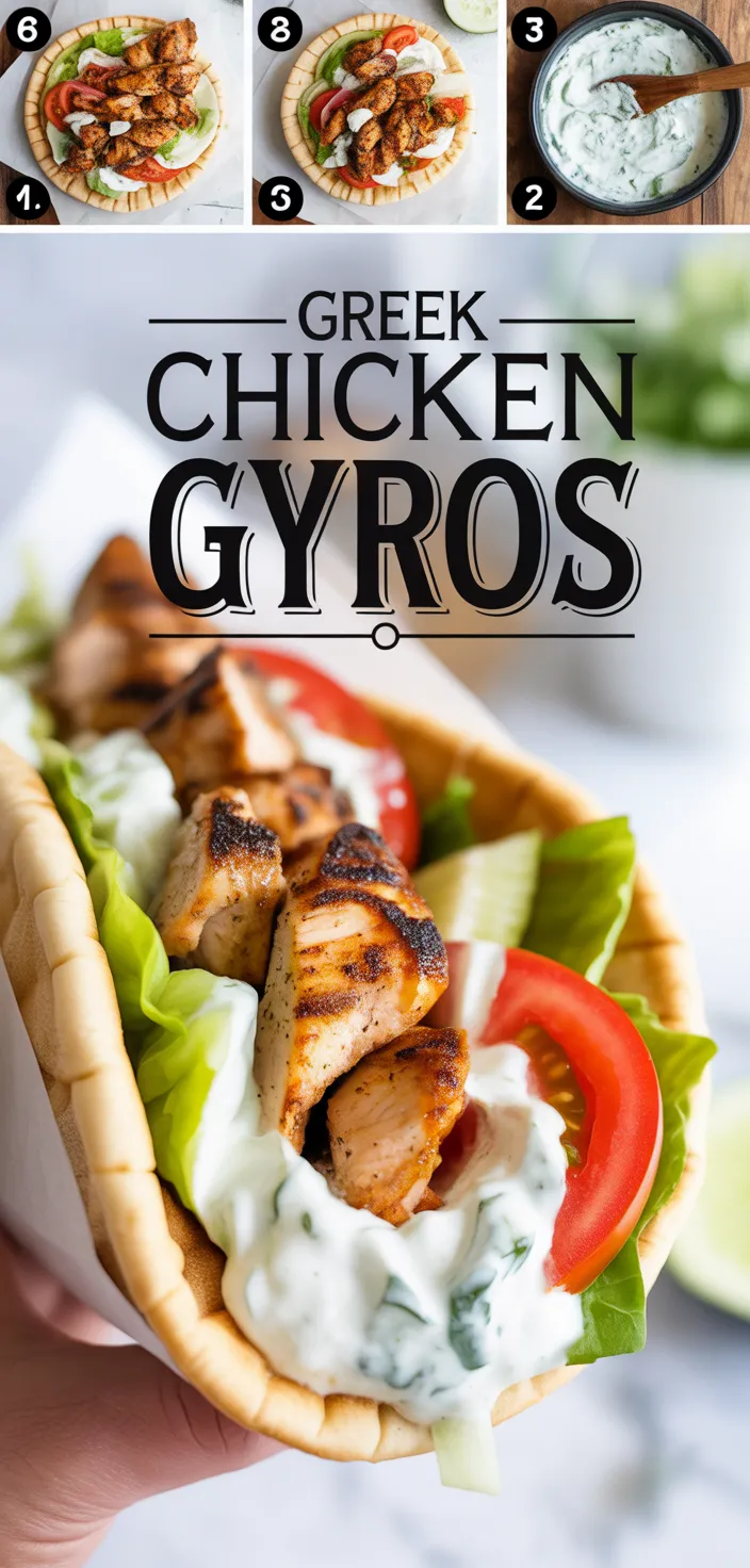 GREEK CHICKEN GYROS Recipe - comforteatshub.com