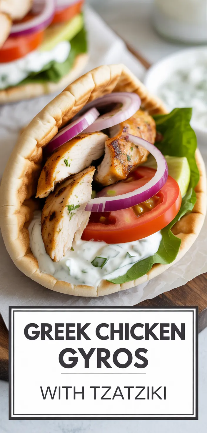 Greek Chicken Gyros With Tzatziki Recipe - comforteatshub.com