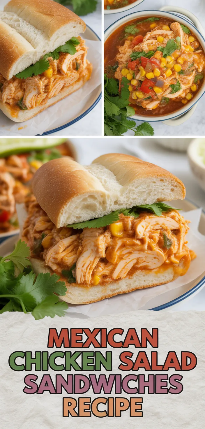 Mexican Chicken Salad Sandwiches Recipe - comforteatshub.com