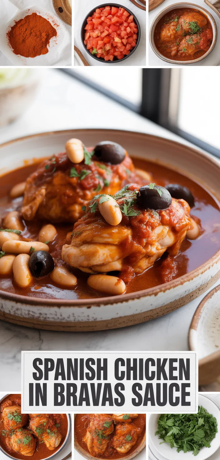 Spanish Chicken In Bravas Sauce Recipe - comforteatshub.com