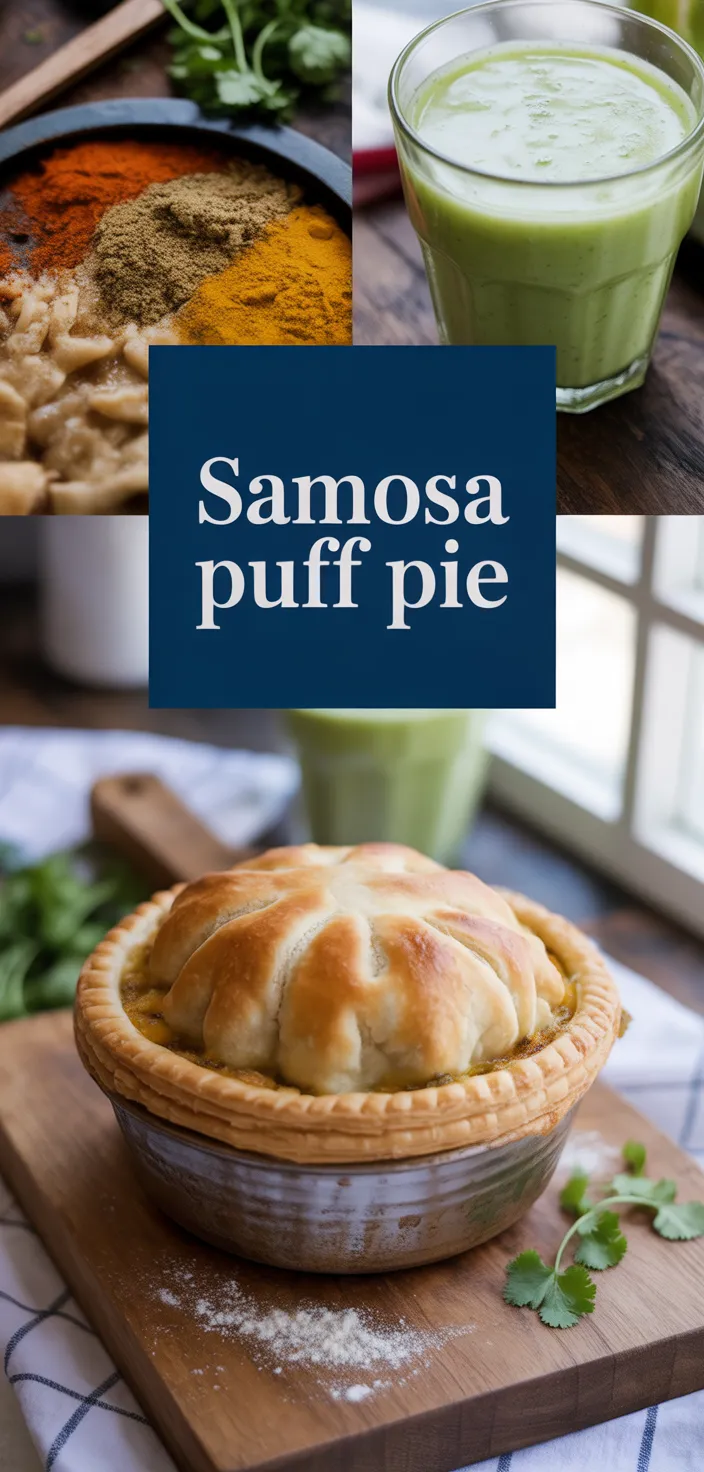 Samosa Pot Pie With Puff Pastry Top Recipe - comforteatshub.com